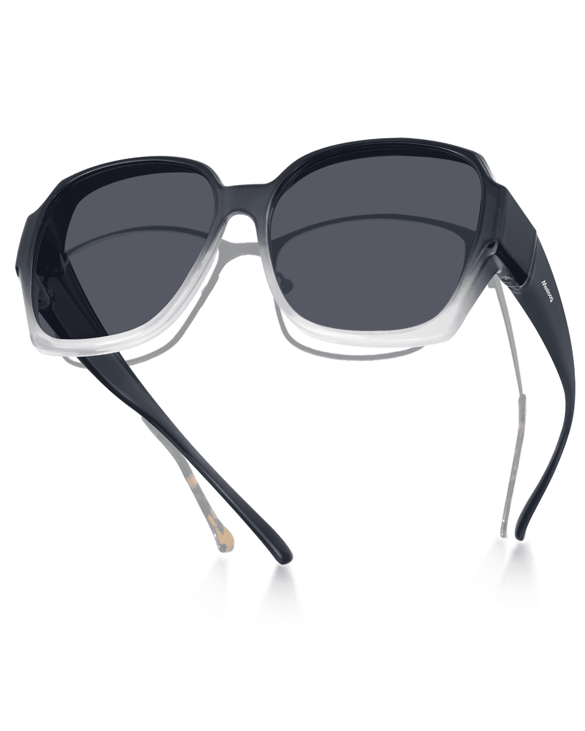 Meeloog Polarized Fit Over Glasses Sunglasses for Women Men, Square ...