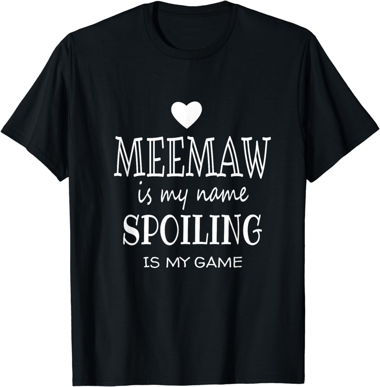 Meemaw Is My Name Funny Meemaw graphic Gift for Grandma T-Shirt ...