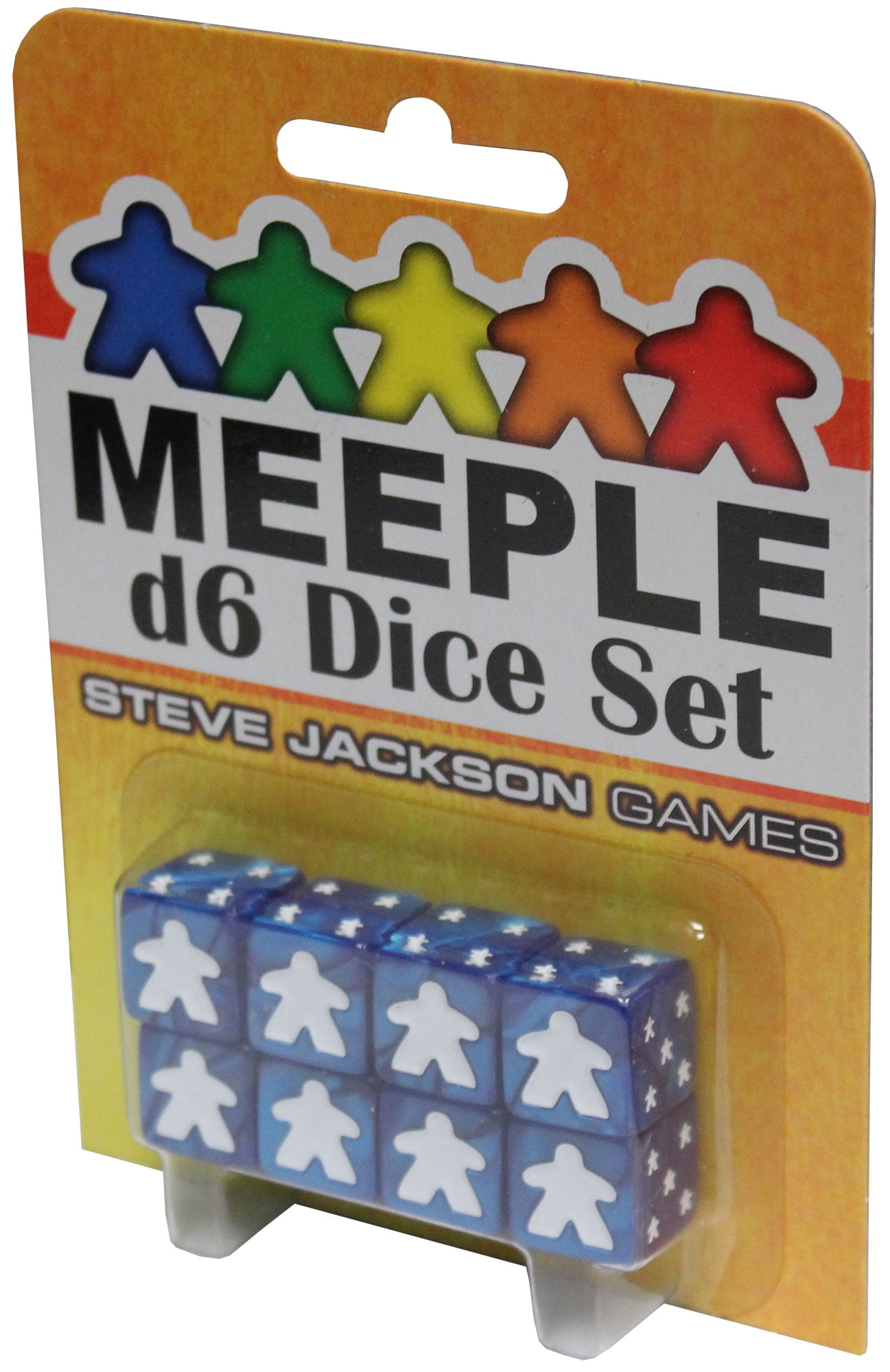 Meeple d6 Dice Set: Blue | Eight d6 Dice - Walmart.com