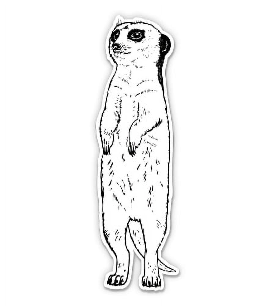 Meerkat - 12" Vinyl Sticker Waterproof Decal - Walmart.com