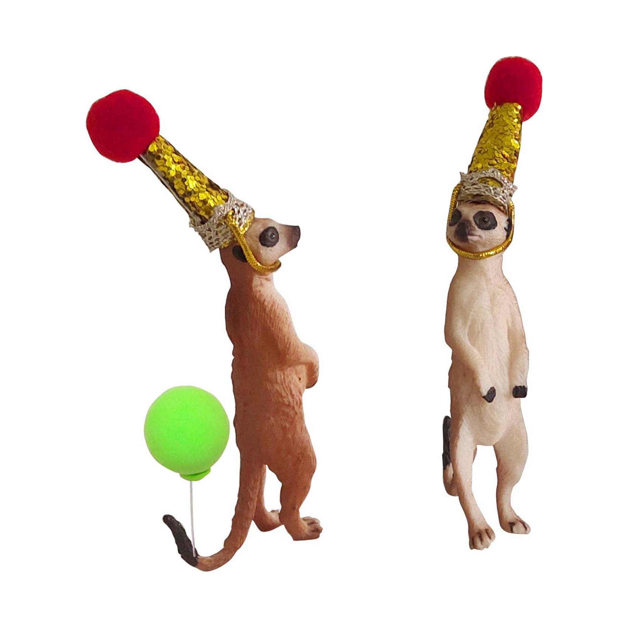 Meerkat Cake Topper, Mini Meerkat Party Hats Animal Cake Topper With ...