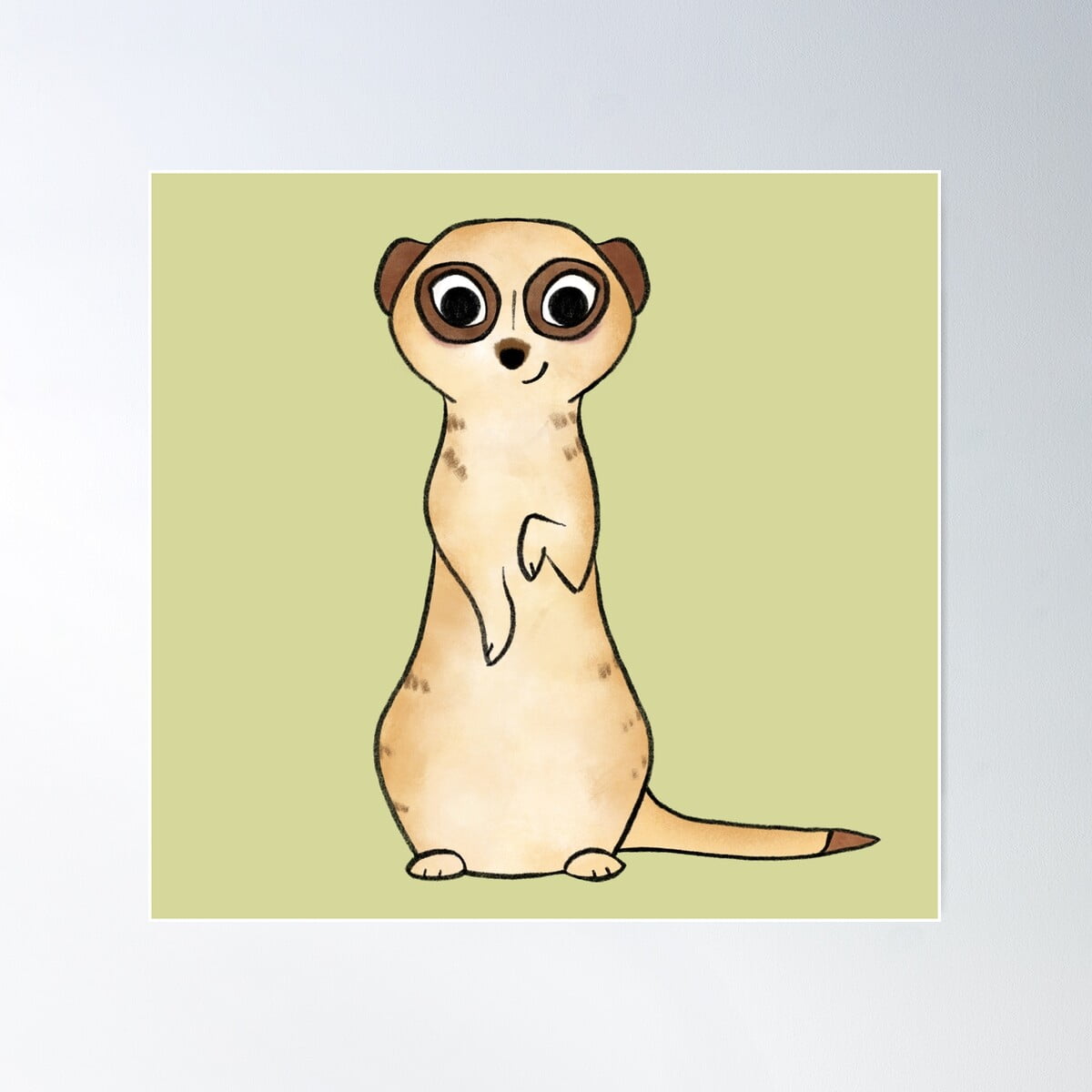 Meerkat Poster Wall Art, Modern Wall Decor For Living Room Bedroom ...