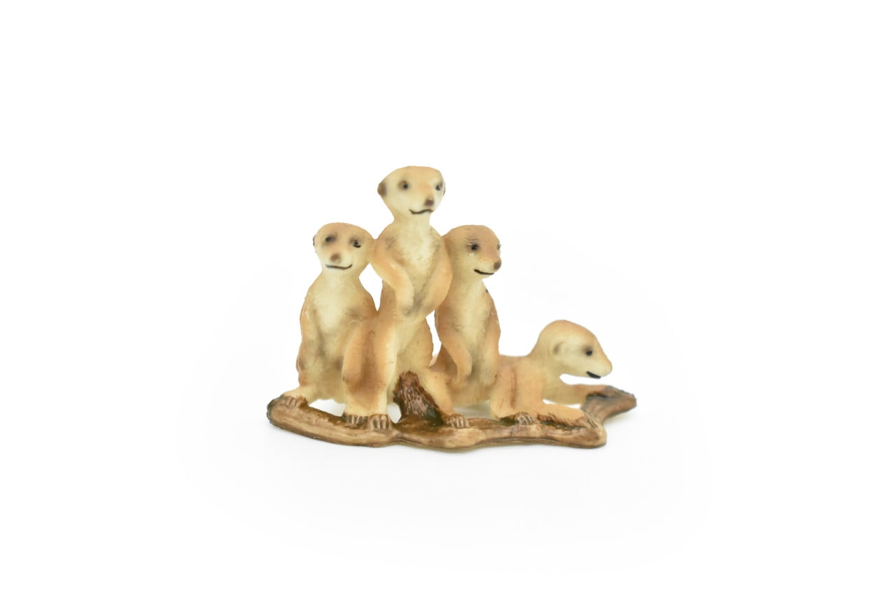 Meerkats, Toy, Mongoose, Family, Very Realistic Rubber Figure, Model ...