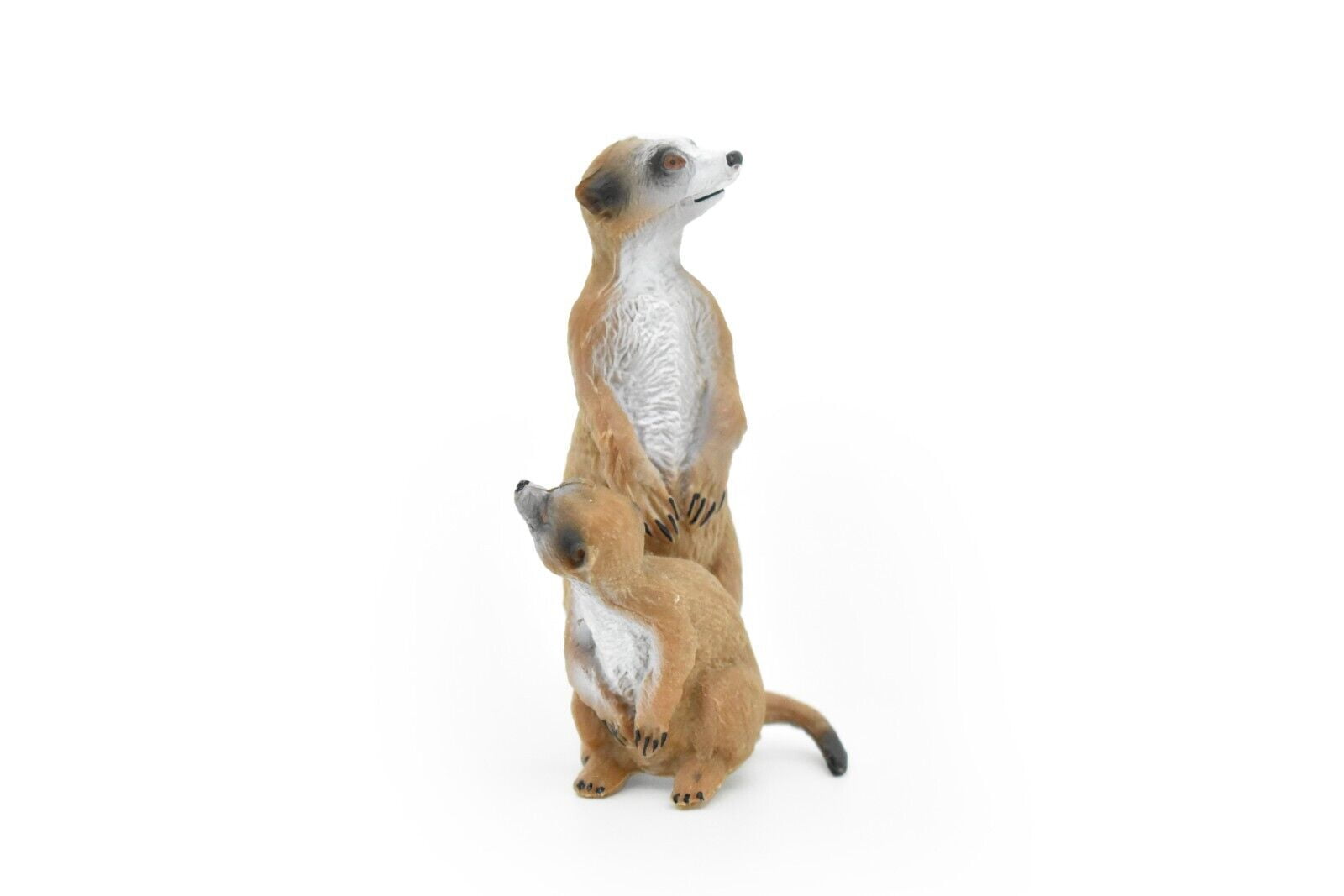 Meerkats Toy, Mongoose, Mom and Baby, Very Realistic Rubber Figure ...