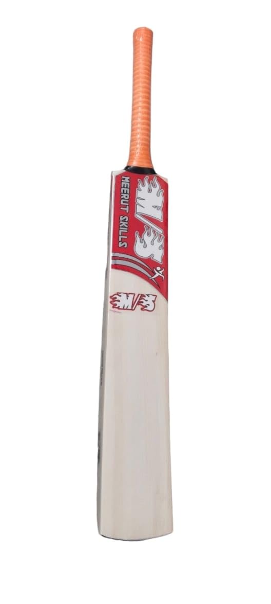 Meerut Skills Cricket Bat , Kashmir Willow , Leather Ball Bat | Colour ...