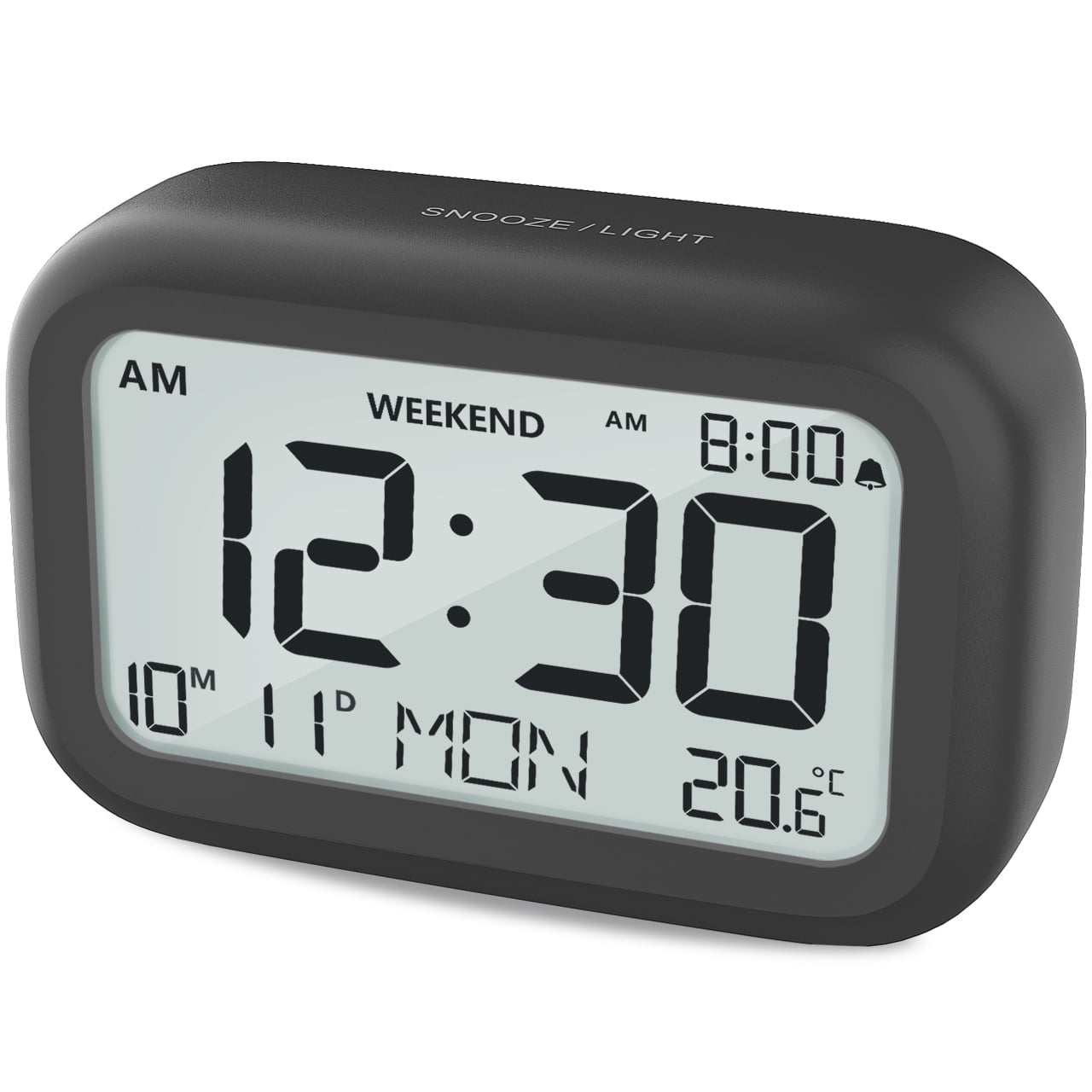 MeesMeek Digital Alarm Clock Bedside Table - Battery Operated Clock ...