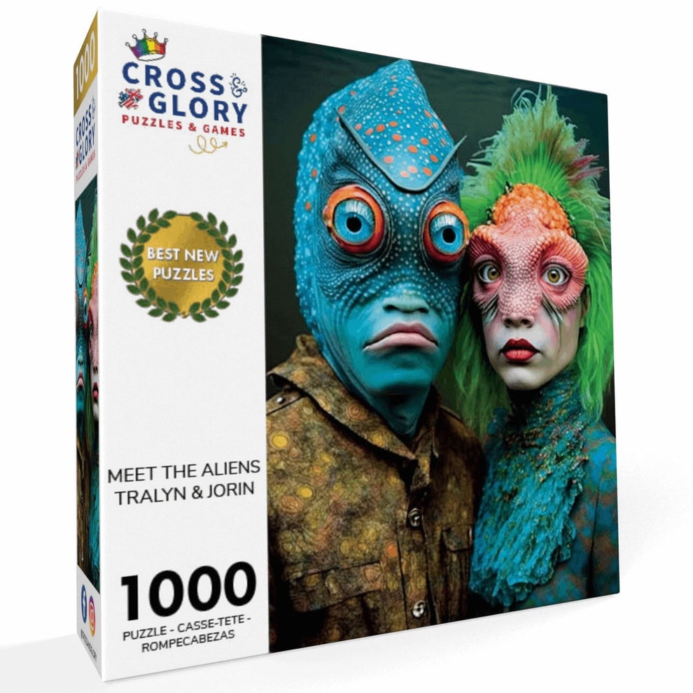 Meet The Aliens: Tralyn and Jorin - 1000-Piece Jigsaw Puzzle ...