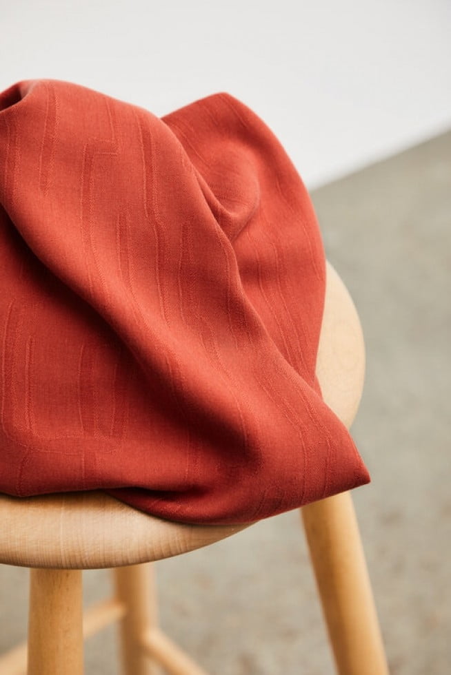 Meet MILK Lane Jacquard Tencel Lyocell Crepe Fabric Brown - per yard - Walmart.com