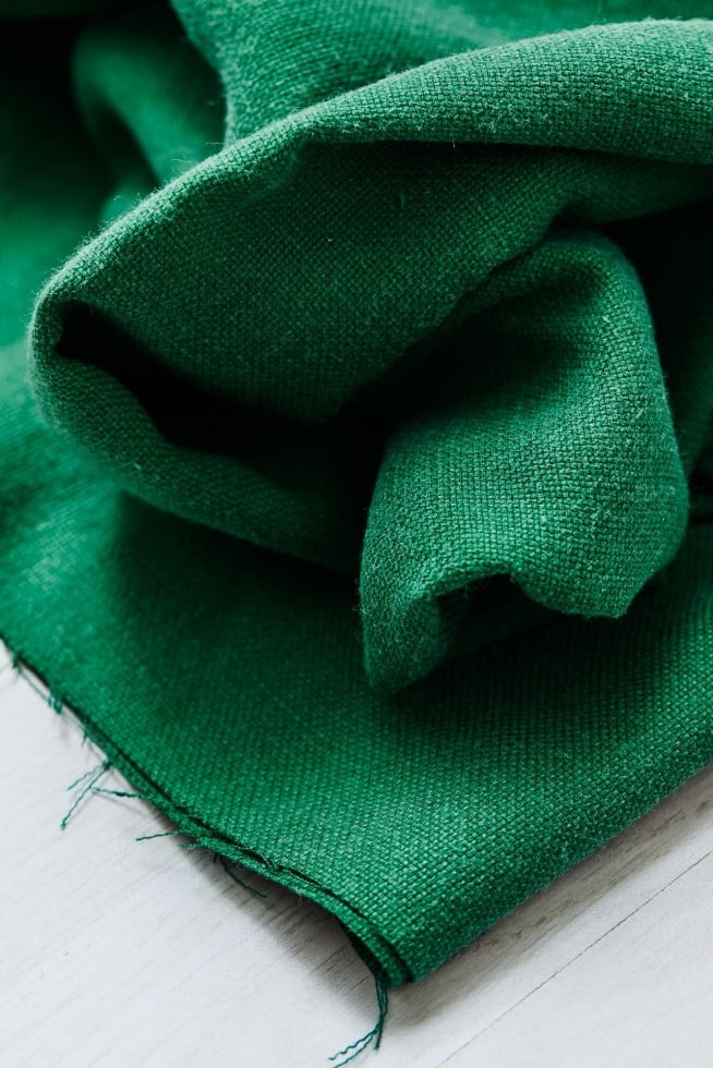 Meet MILK Mara Tencel Lyocell Linen Blend Fabric Green - per yard ...