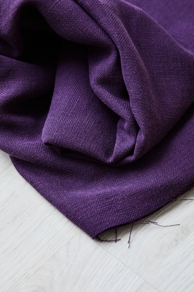 Meet MILK Mara Tencel Lyocell Linen Blend Fabric Purple - per yard ...