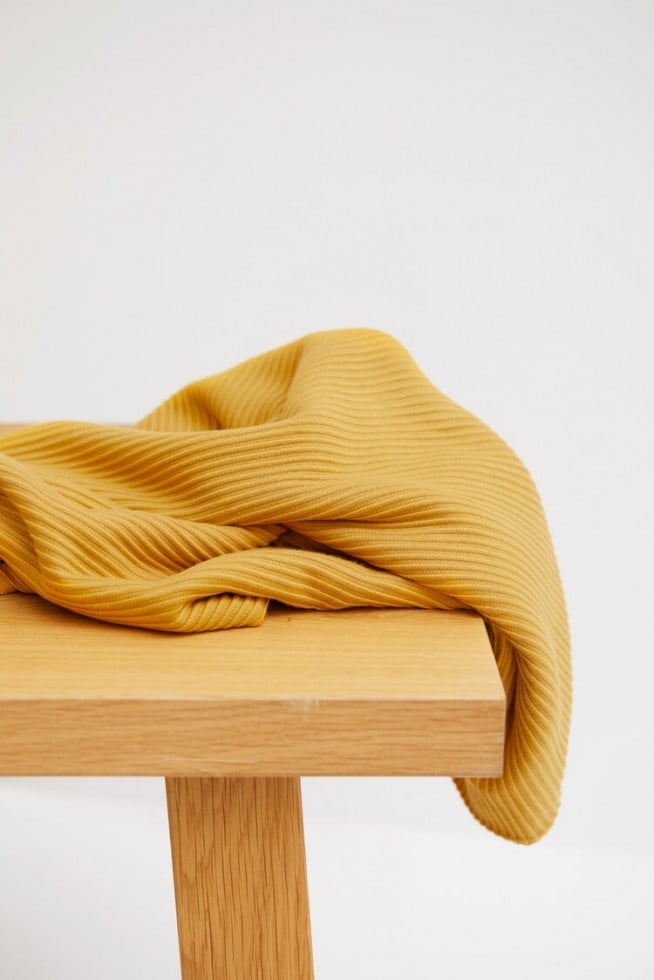 Meet MILK Ottoman Rib Stretch Knit Fabric Amber - per yard - Walmart.com