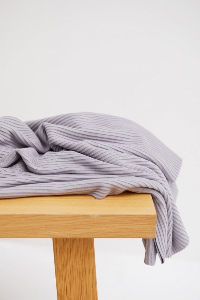 Meet MILK Ottoman Rib Stretch Knit Fabric Purple Haze - per yard ...