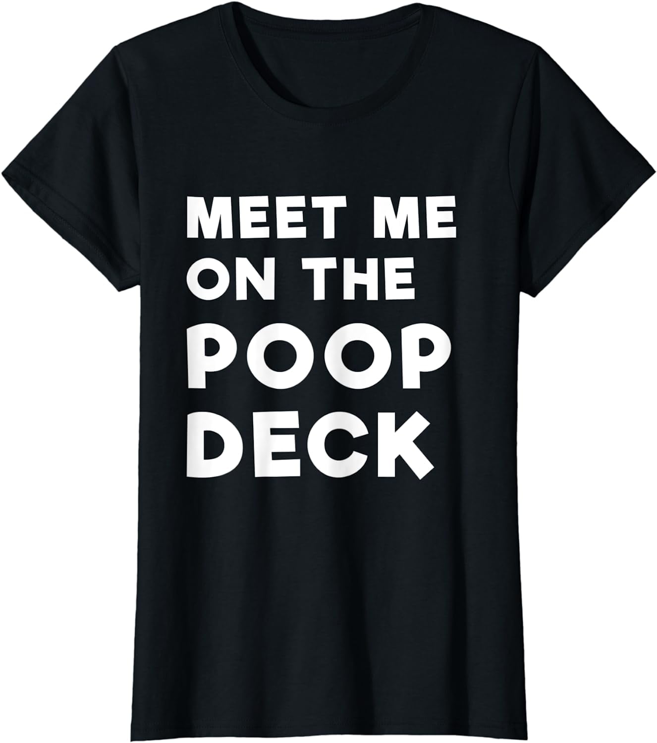 Meet Me On The Poop Deck Funny Saying Cruise T Shirt T-shirts - Walmart.com