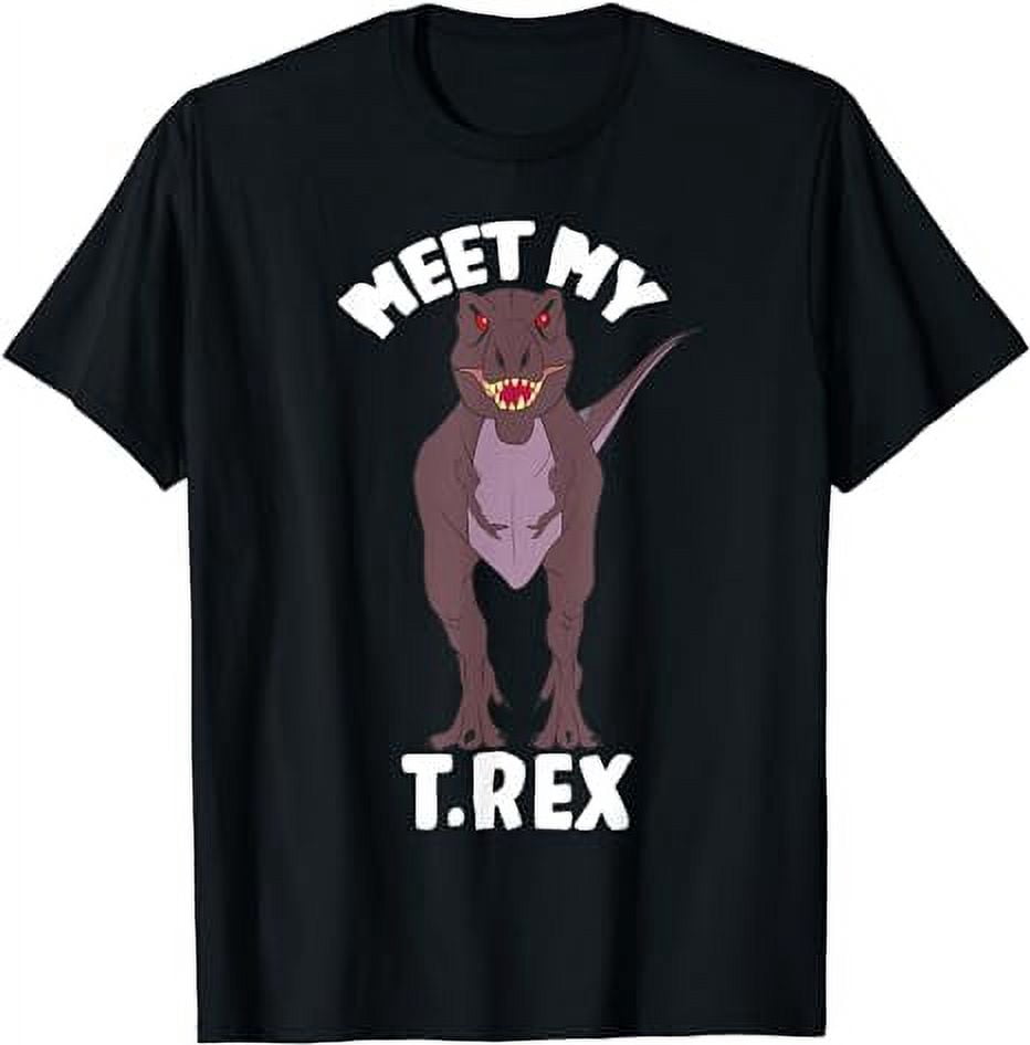 Meet My T.REX Dinosaur Design T-Shirt - Walmart.com