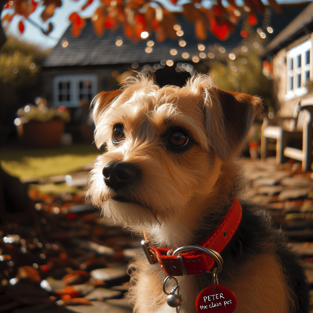 Meet Peter, the Class Pet - Dog with Red Collar Toy Educational Game ...