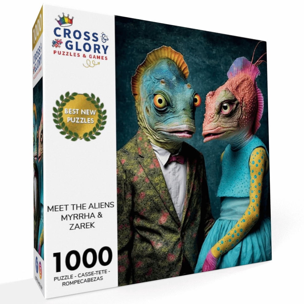 'Meet The Aliens: Myrrha and Zarek' from Cross & Glory - 1000 Piece ...