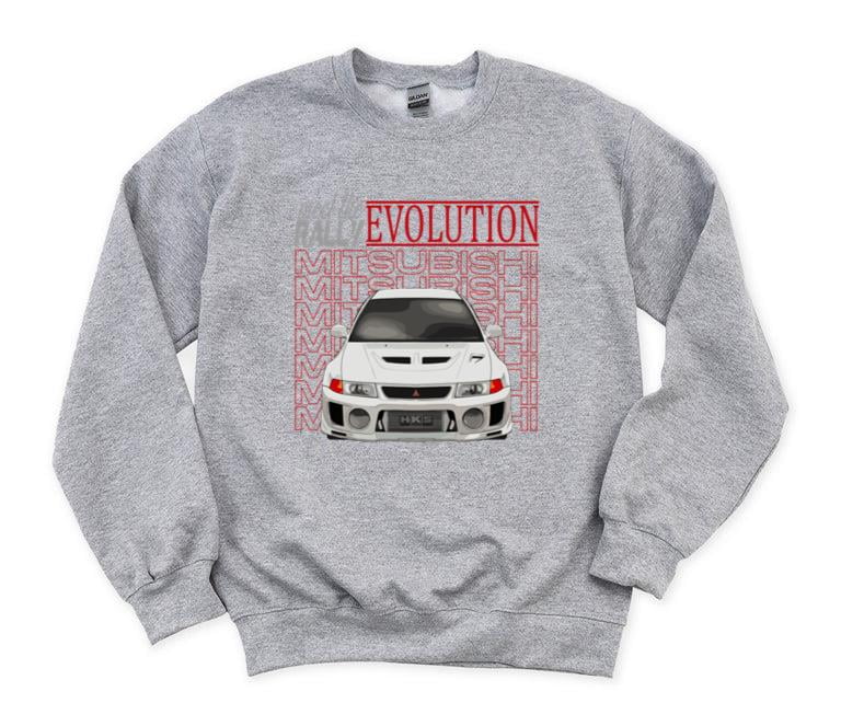 Meet The Rally Evolution Lancer Evo V Classic Vintage Retro Car WRC SweatShirt Unisex, up to 5XL ...