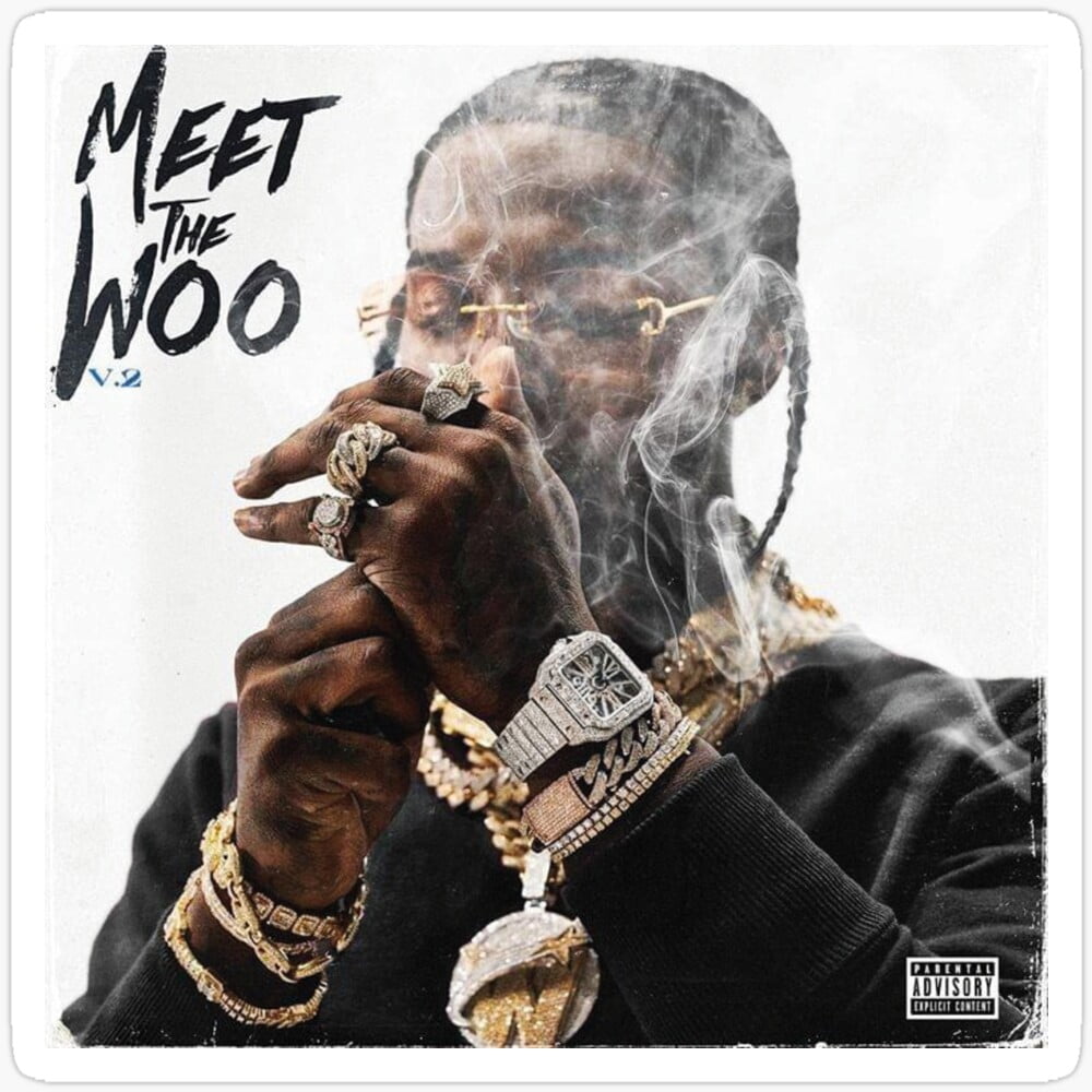 Meet The Woo 2 - Pop Smoke Sticker Phone Decal Water Bottle Stickers ...