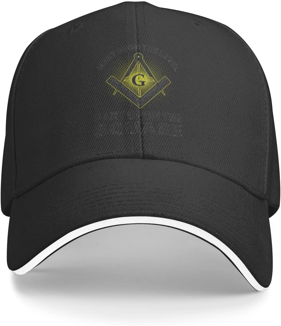 Meet Upon The Level Freemasonry Masonic Baseball Cap Adjustable Men ...