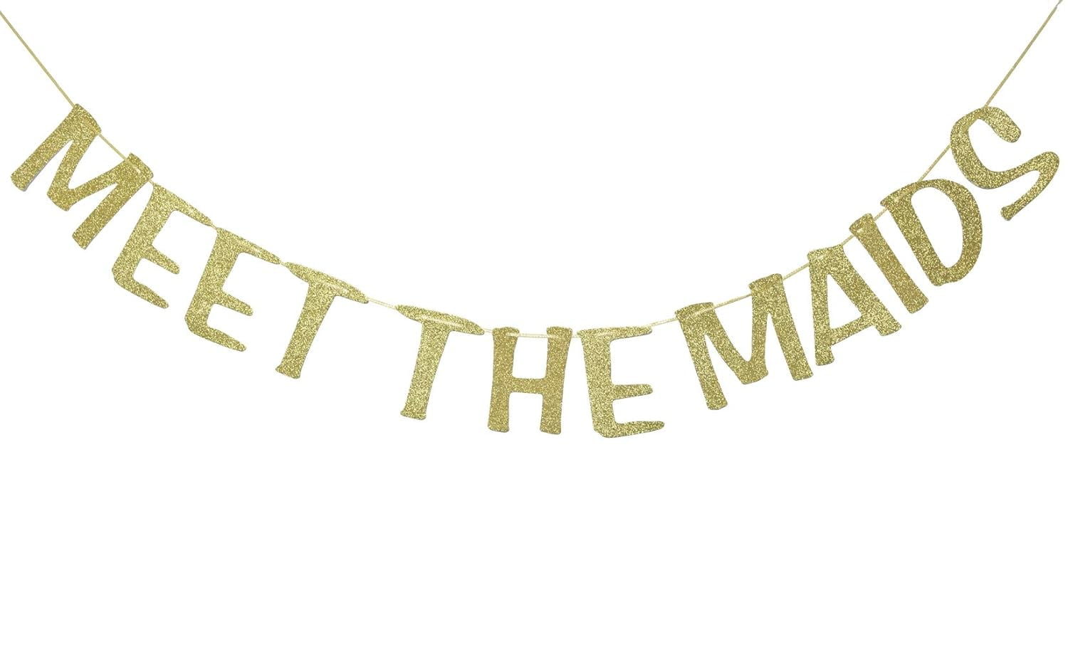 Meet the Maids Banner Sign Garland for Bridal Shower Party Decor ...