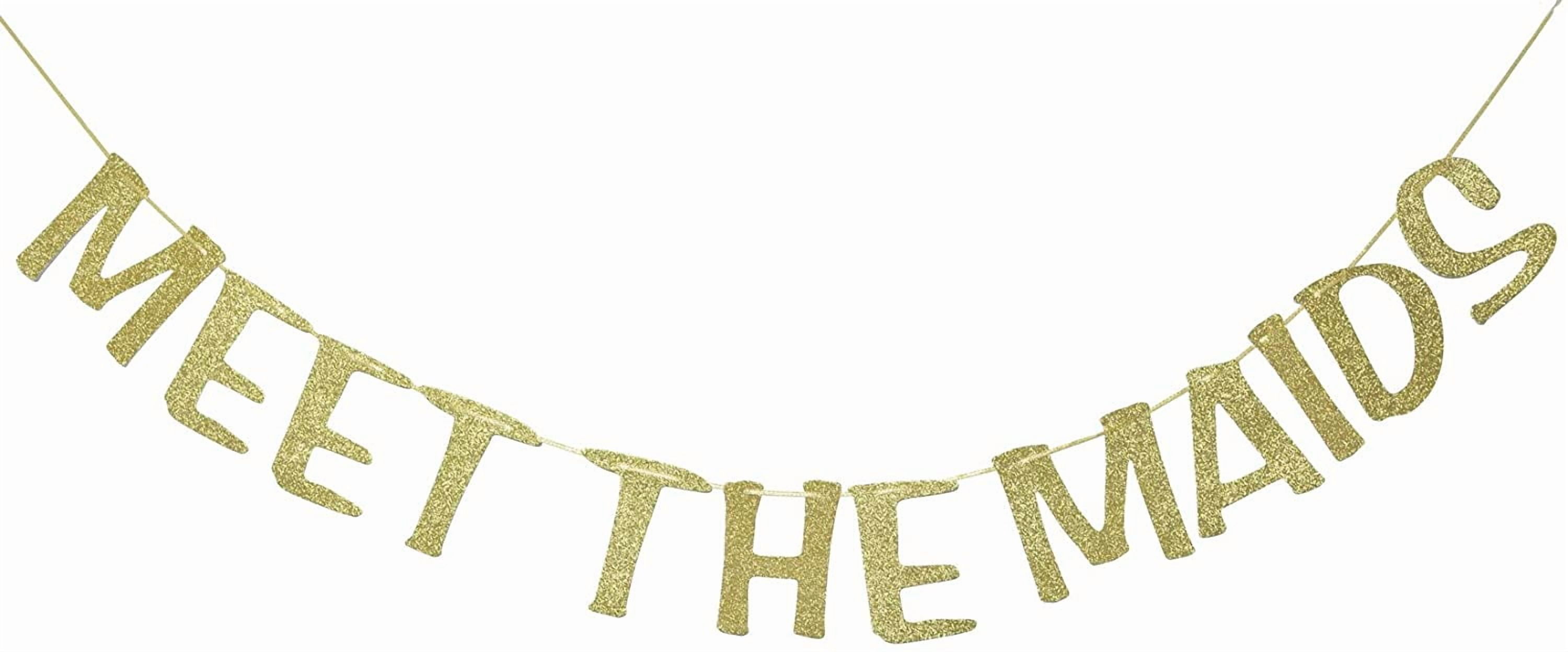 Meet the Maids Banner Sign Garland for Bridal Shower Party Decor ...