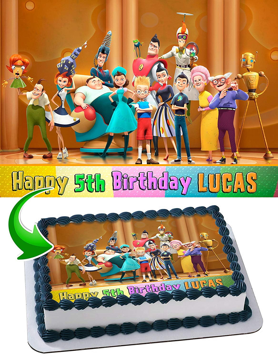 Meet the Robinsons Edible Cake Image Topper Personalized Picture 1/4 ...