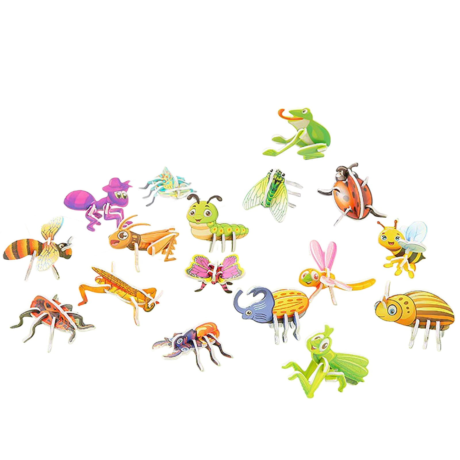 MeetYTOYS 30 Piece 3D Cartoon Puzzles Educational Toys, Infants Kindergarten Paper Puzzle Party ...