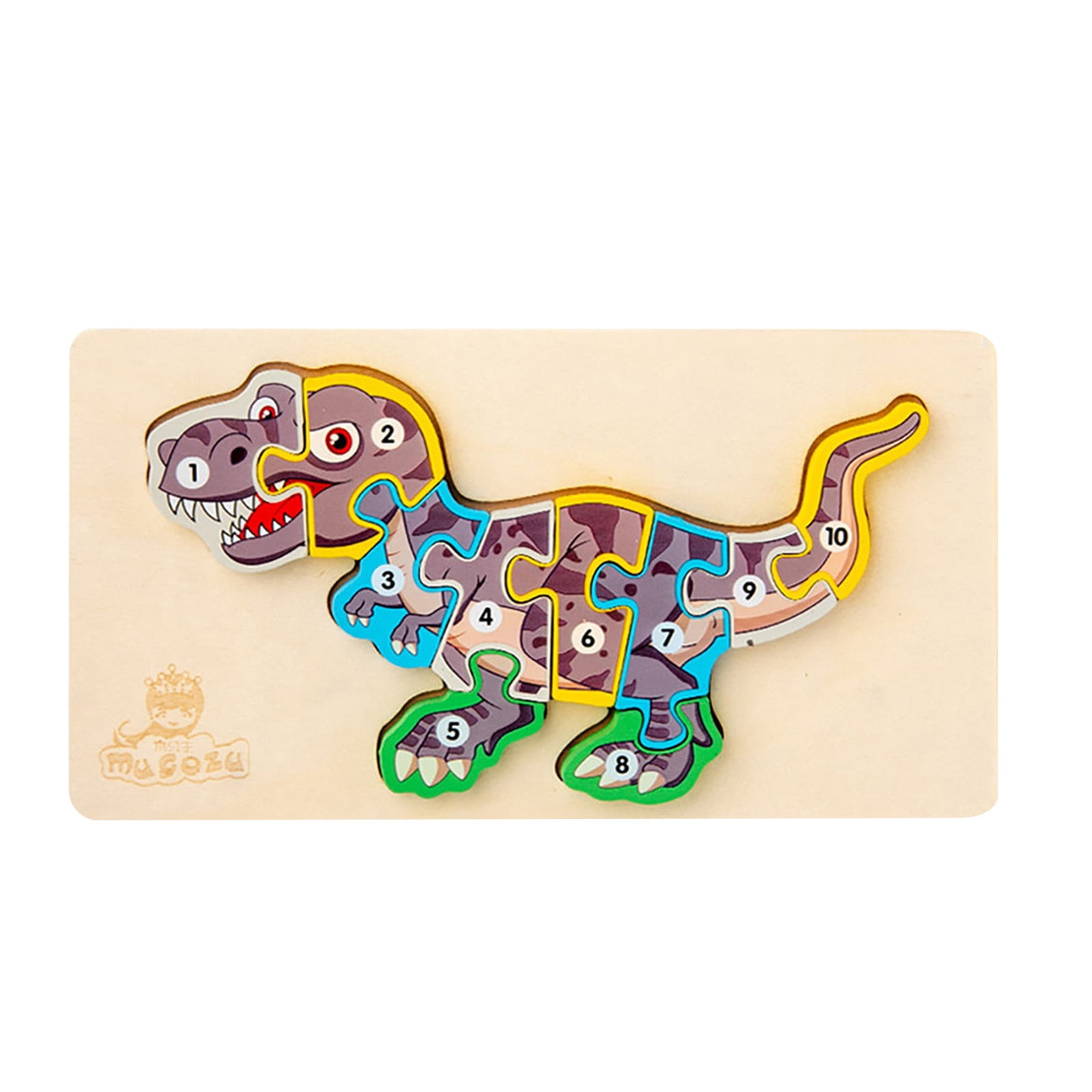 MeetYTOYS 3D Jigsaw Puzzle Block Toys Wooden Puzzles for Kids, Animals ...
