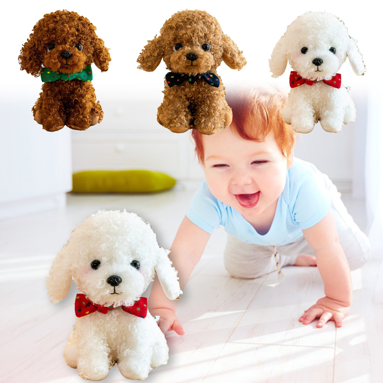 MeetYTOYS Cute Puppy Stuffed Animal Realistic Dog Toy Pet Birthday ...