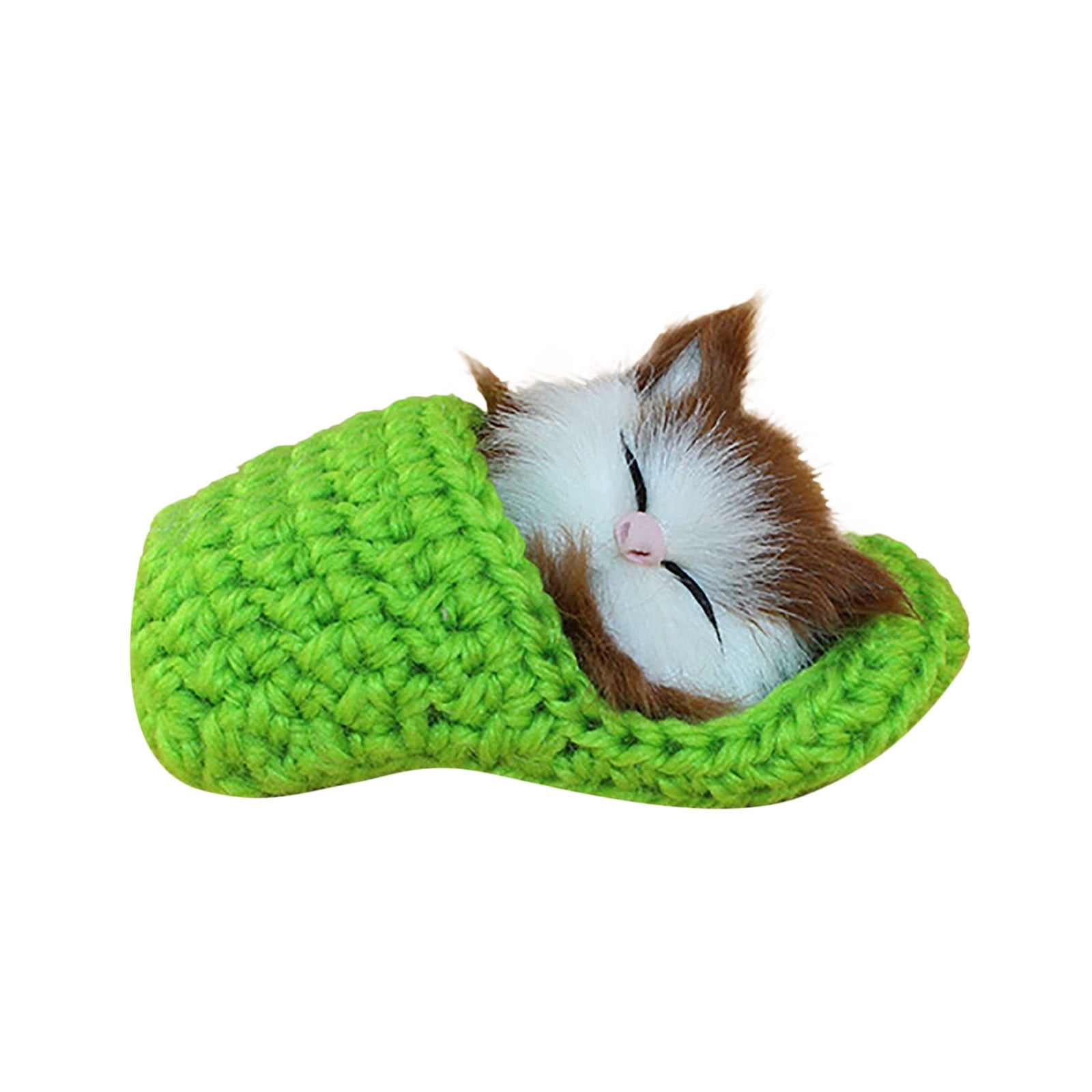 MeetYTOYS Interactive Realistic Sleeping Cat-Plush Toys with Sound ...