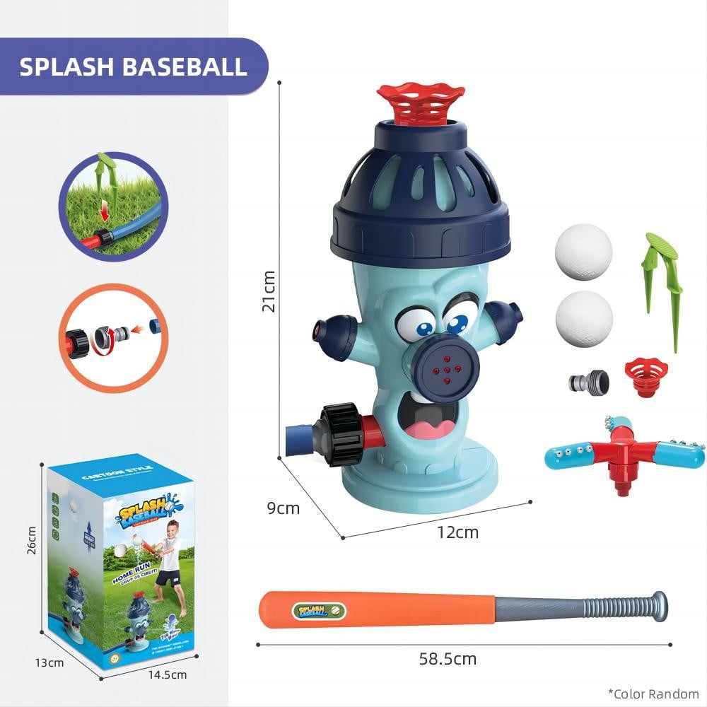 MeetYTOYS Water Sprinkler Baseball Helicopter Toy for Kids Outdoor Play ...