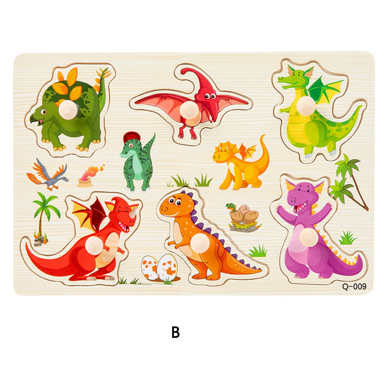 MeetYTOYS Wooden Preschool Learning Shape Peg Puzzle Board Toys ...