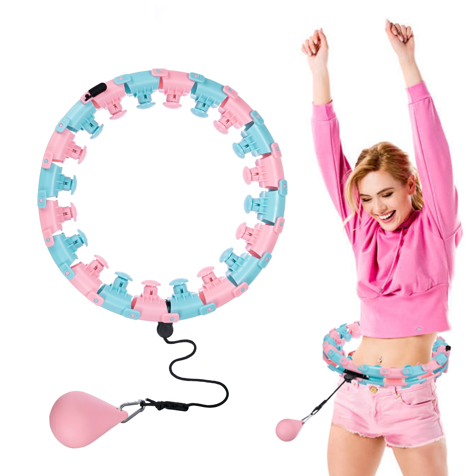 Meetco Lose Weight Smart Hula Hoop Abdomen Fitness Massage 24 ...