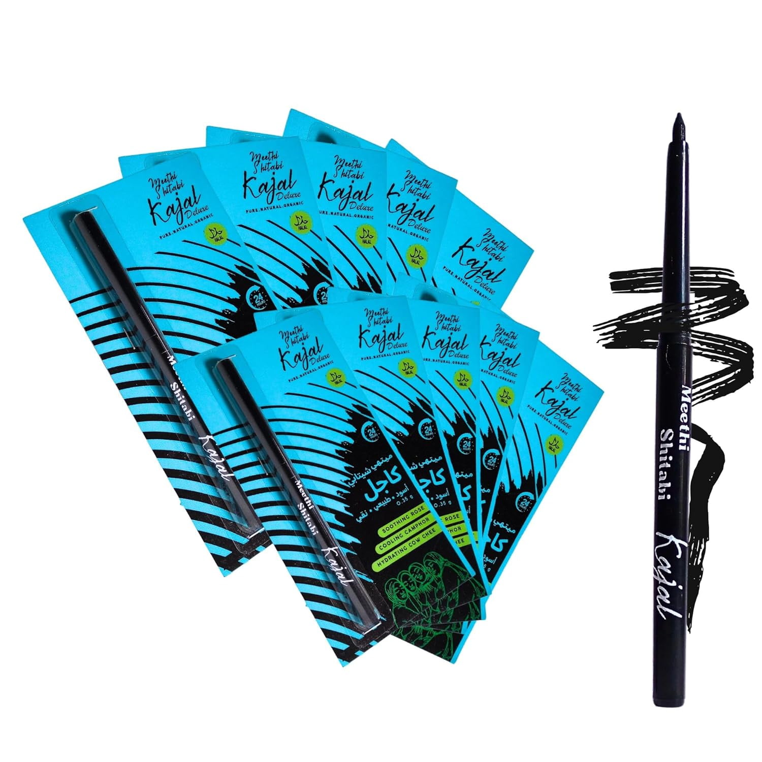 Meethi Shitabi Kajal Pencil for women Deluxe Card Packing Dawoodi Bohra ...