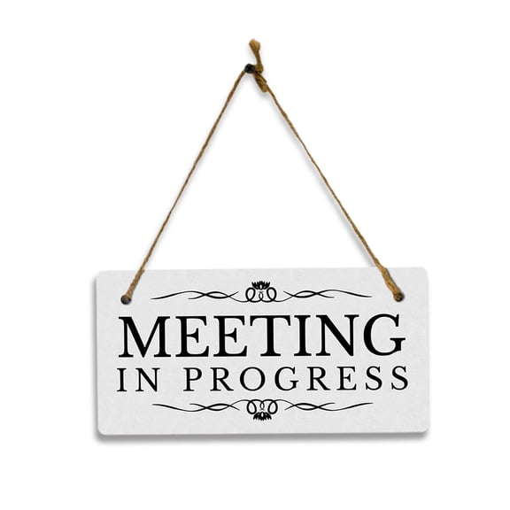 Meeting Progress Door Sign