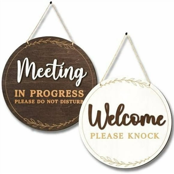 Meeting Progress Door Sign