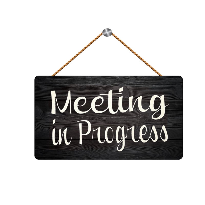 Meeting In Progress In Session Progress Wall Art Wall Decor 12 X 6 Inch ...