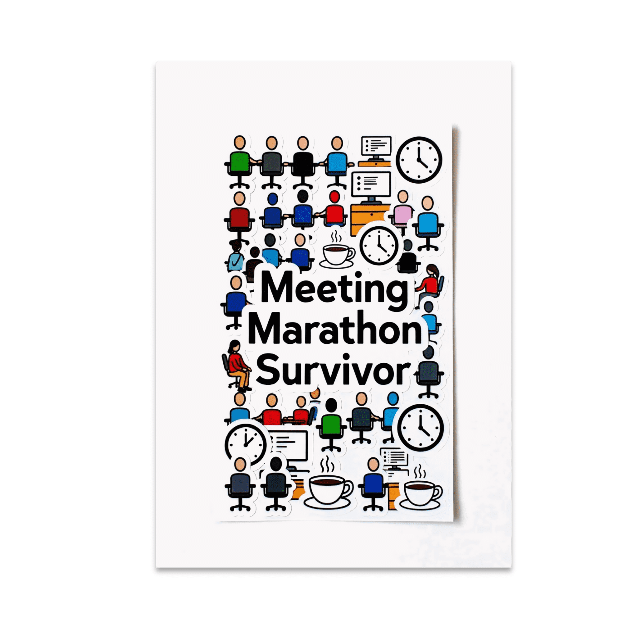 Meeting Marathon Survivor Art - Office Humor Enthusiast - 11 oz Ceramic ...