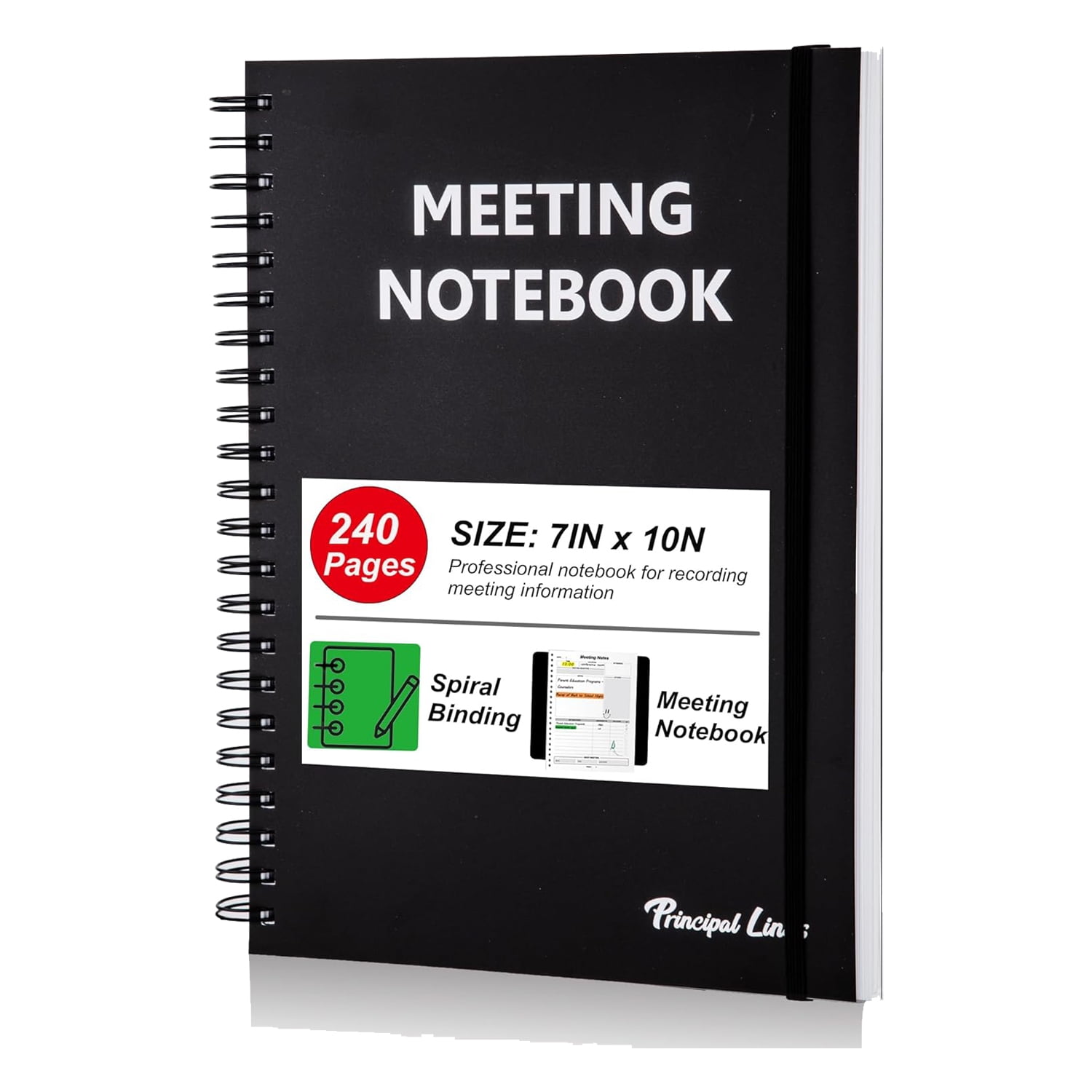 Meeting Notebook for Work, Work Planner Notebook with Action Items ...