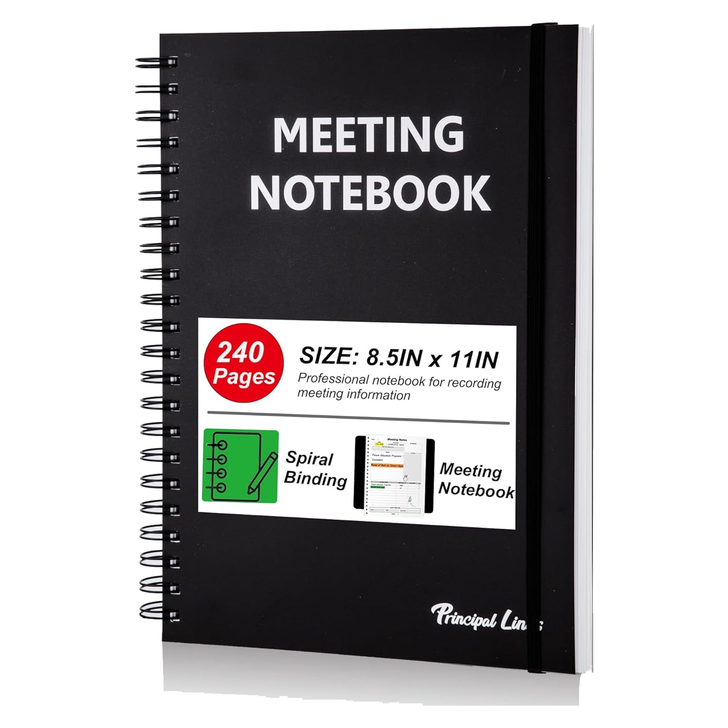 Meeting Notebook for Work with Action Items, Project Planner for Note ...