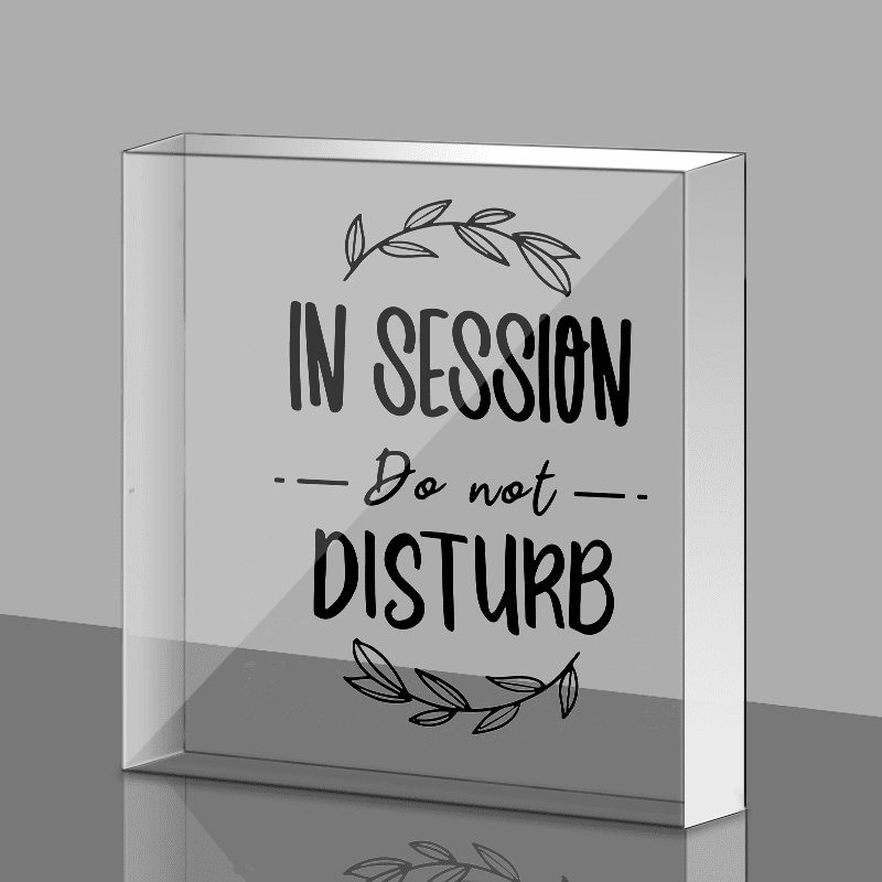 Meeting In Progress Acrylic Sign, Welcome Do Not Disturb Door Sign ...