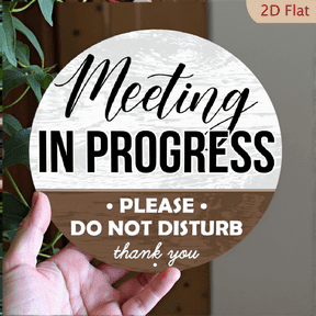 Meeting Progress Door Signs for Home Use
