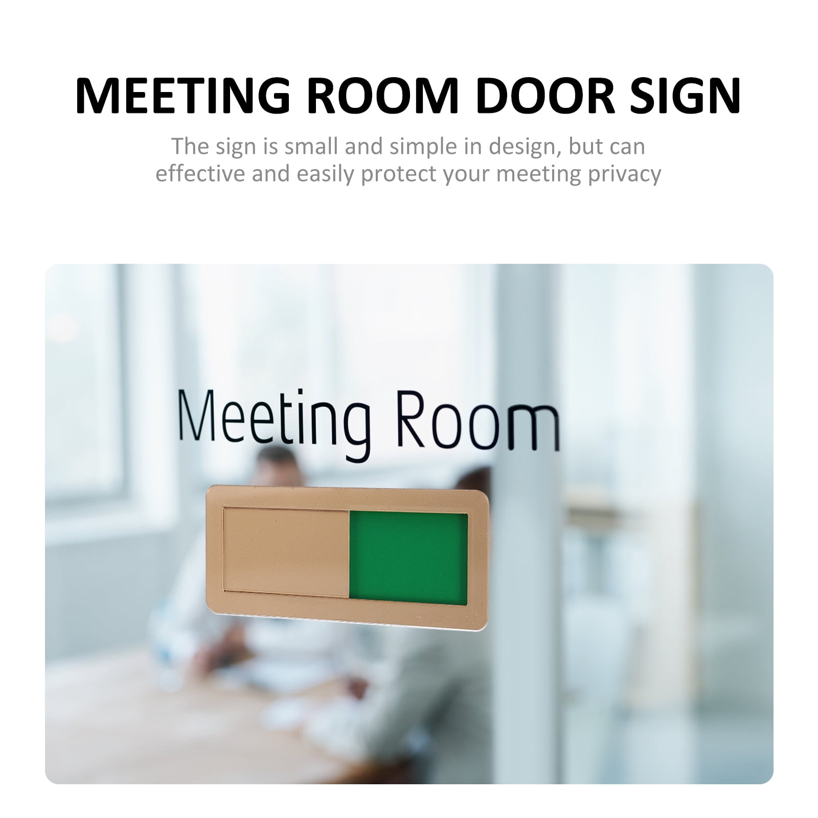 Supvox Slide Privacy Door Sign Acrylic Office Conference Room - Walmart.com
