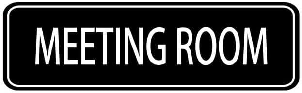 Meeting Room Sign,10 X 3 Inches Acrylic Plaque With Strong Adhesives ...