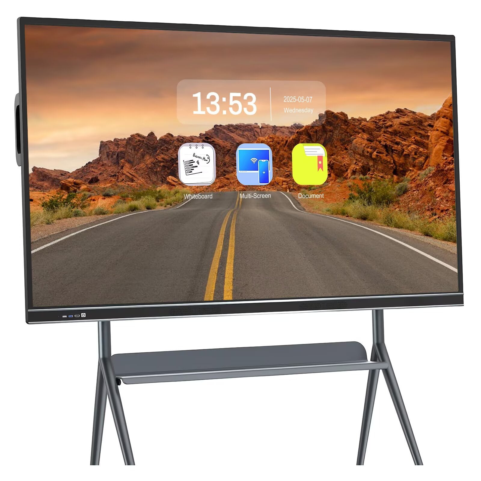 OmninexHub Meeting Smart Board, 4K Monitor Touch Screen All-In-One Computer, 75''Wireless ...