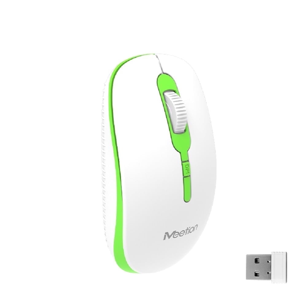 Meetion R547 Wireless Mouse, 2.4G, Low-Noise Click, Flat Design, Plug ...
