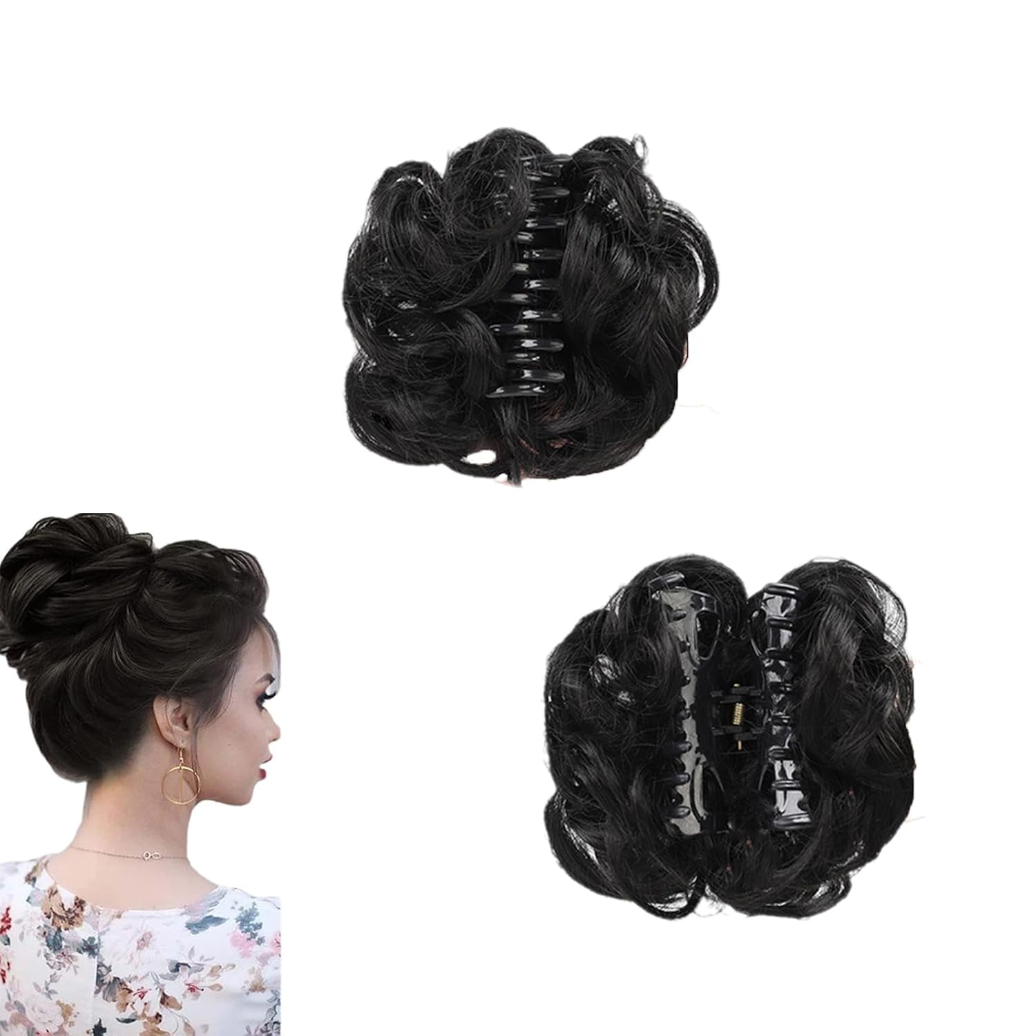 Meetitsneeds Bun Extension Clips, Meetitsneeds Hair Claw Clip ...