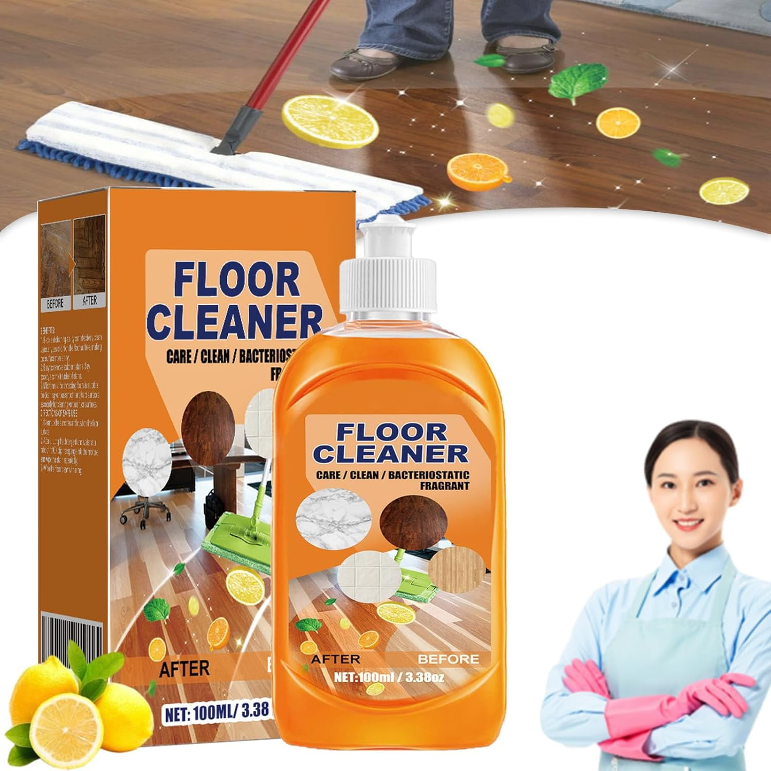 Meetitsneeds Floor Cleaner, Meetitsneeds Multi-purpose Floor Cleaner, Powerful Decontamination ...