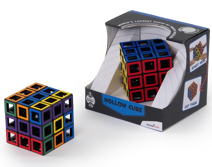 Meffert's Hollow Cube - The Original 3x3 Transparent Cube Brainteaser ...