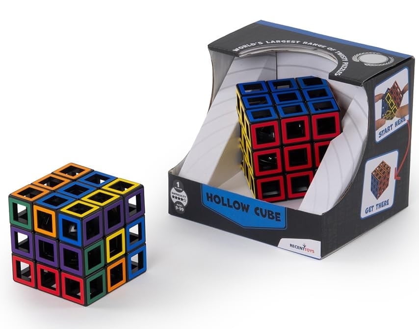 Meffert's Hollow Cube - The Original 3x3 Transparent Cube Brainteaser ...